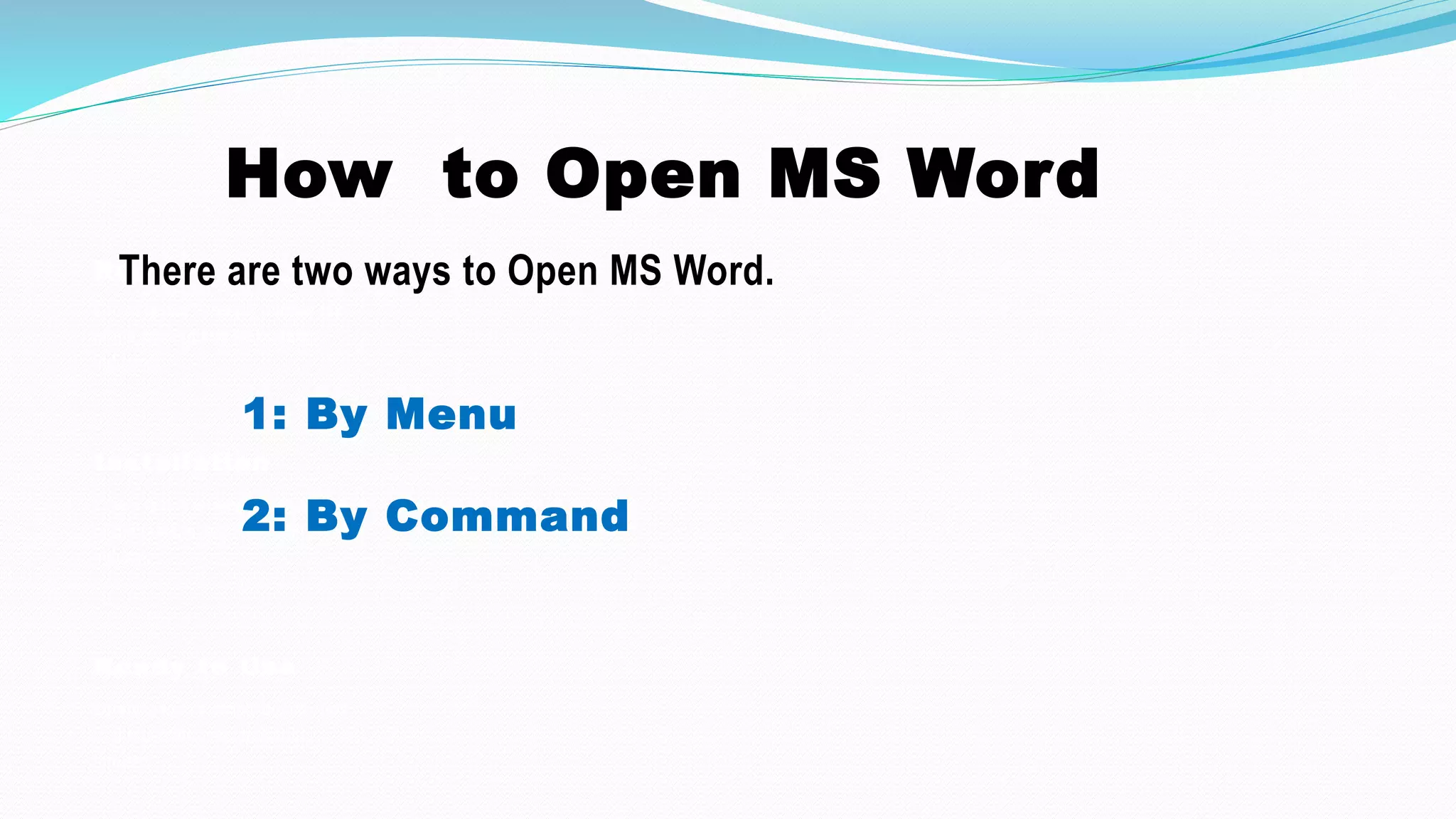 MS WORD | PPT