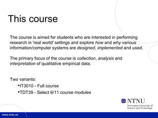 IT 3010 Lecture 1 Introduction | PPTX