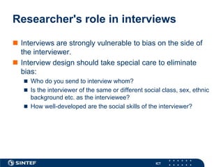 IT3010 Lecture 5 Interviews and Observations | PPTX