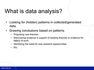IT3010 Lecture on Data Analysis | PPT