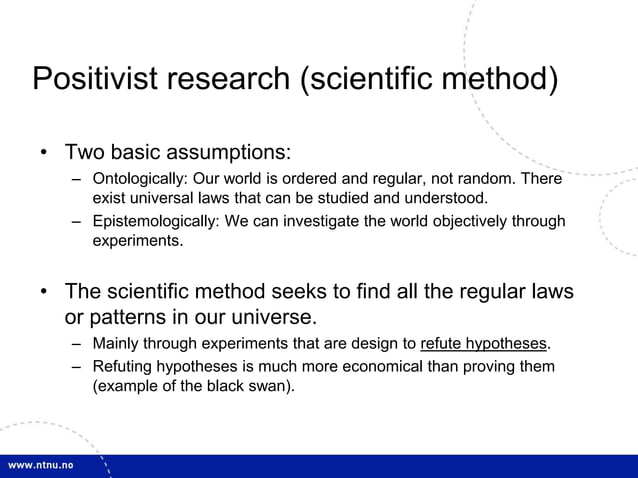 IT3010 Lecture-7 Research Paradigms | PPTX | Science