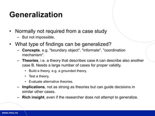 IT3010 Lecture on Case Study Research | PPT