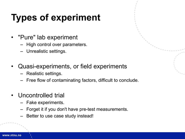 IT3010 Lecture- Experiments | PPTX