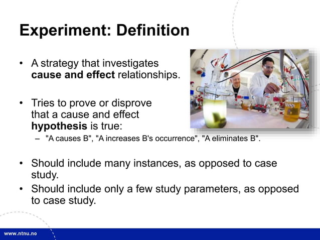 IT3010 Lecture- Experiments | PPTX