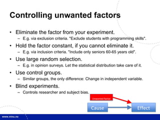IT3010 Lecture- Experiments | PPTX
