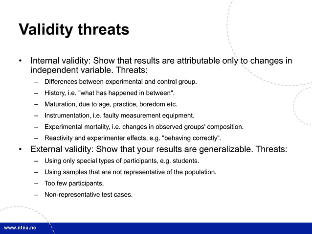 IT3010 Lecture- Experiments | PPTX