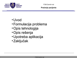 ZIS - Praćenje pacijenta / HIS - Patient tracking system | PPS