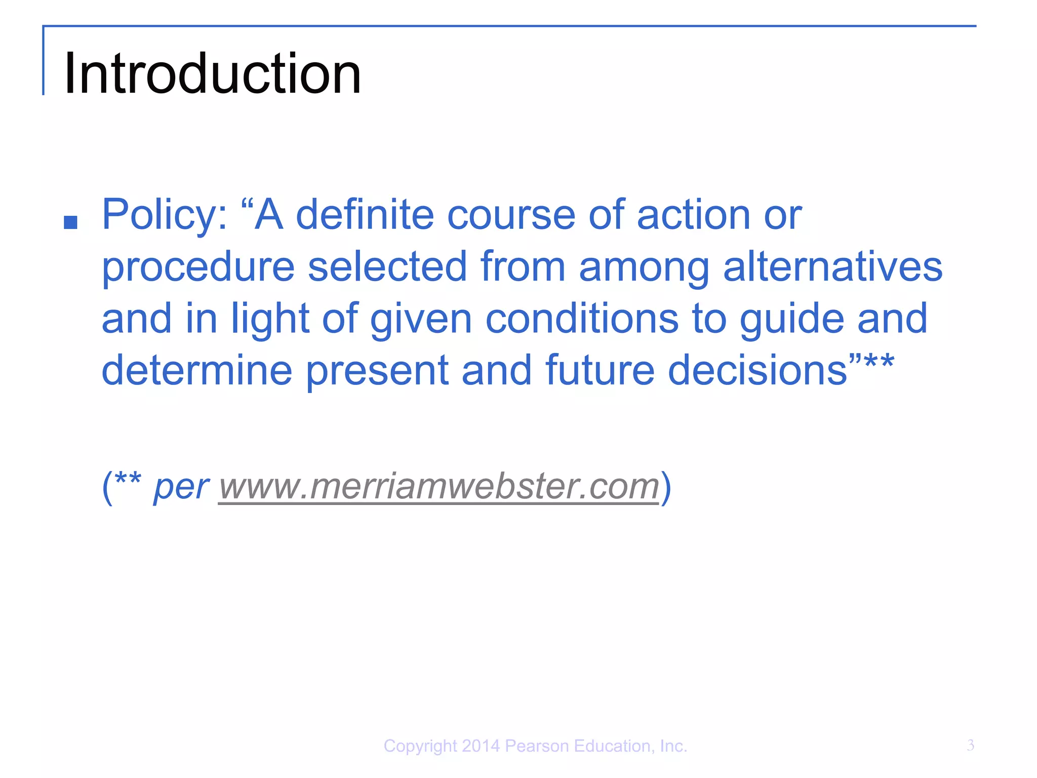 Chapter 1: Understanding Policy | PPTX