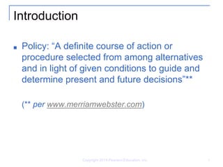 Chapter 1: Understanding Policy | PPTX | Technology & Computing