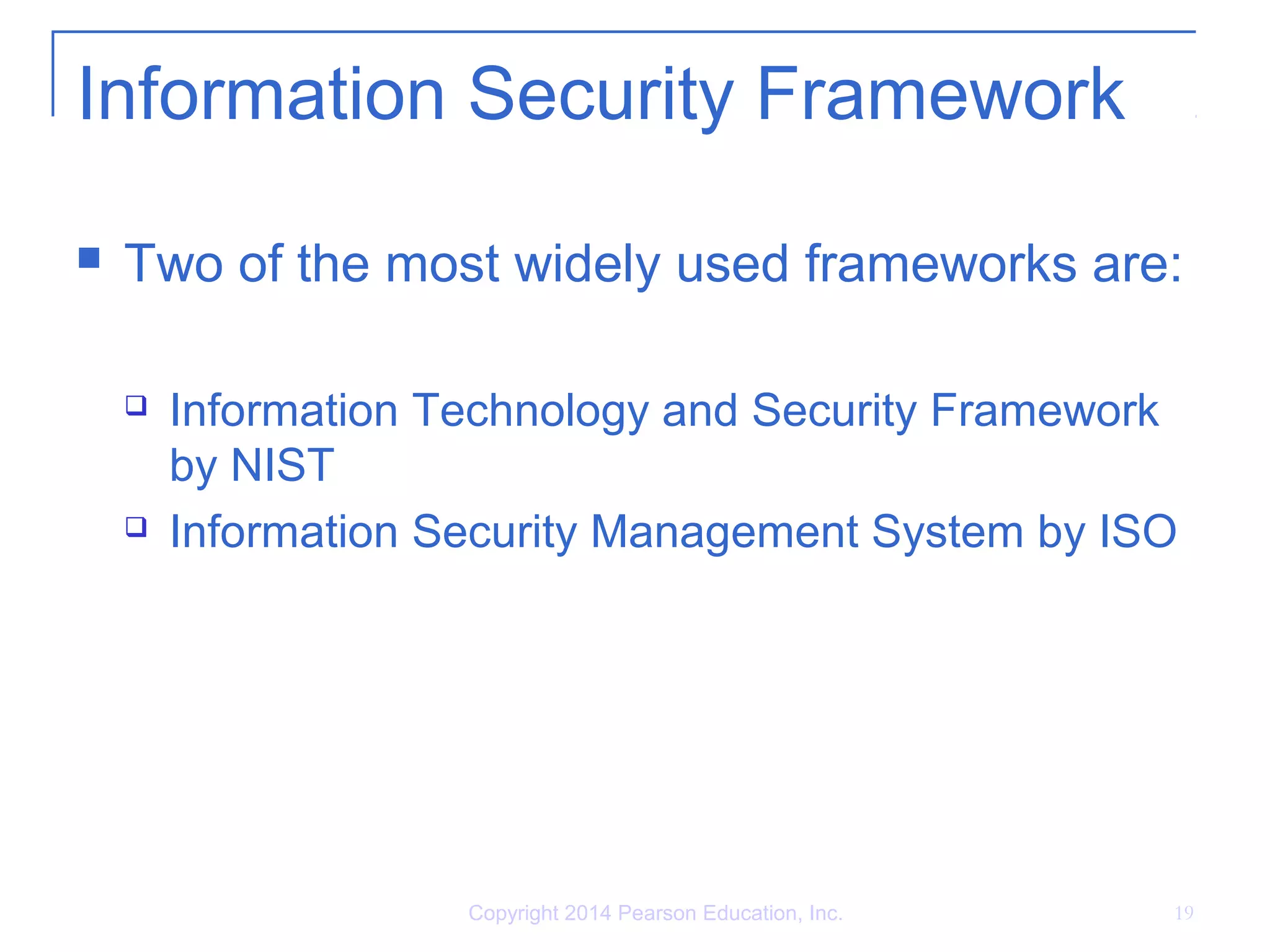 Chapter 3: Information Security Framework | PPT