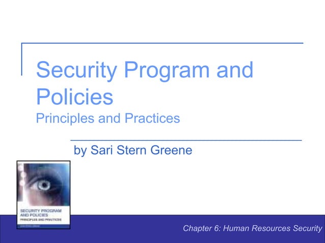 Chapter 6: Human Resources Security | PPTX