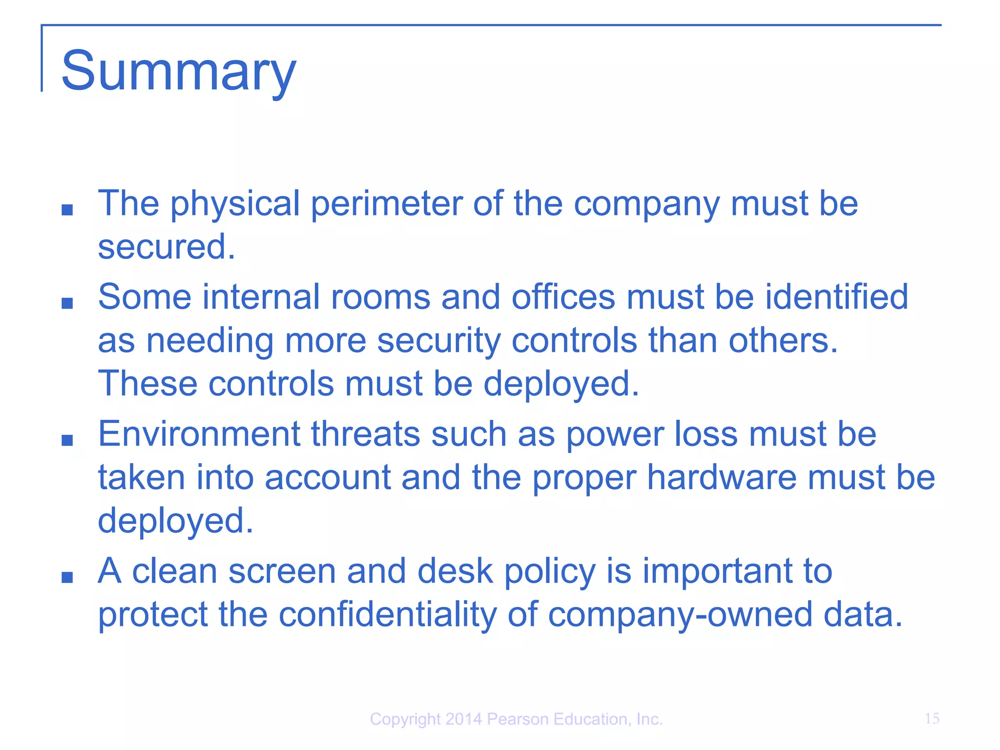 Chapter 7: Physical & Environmental Security | PPTX