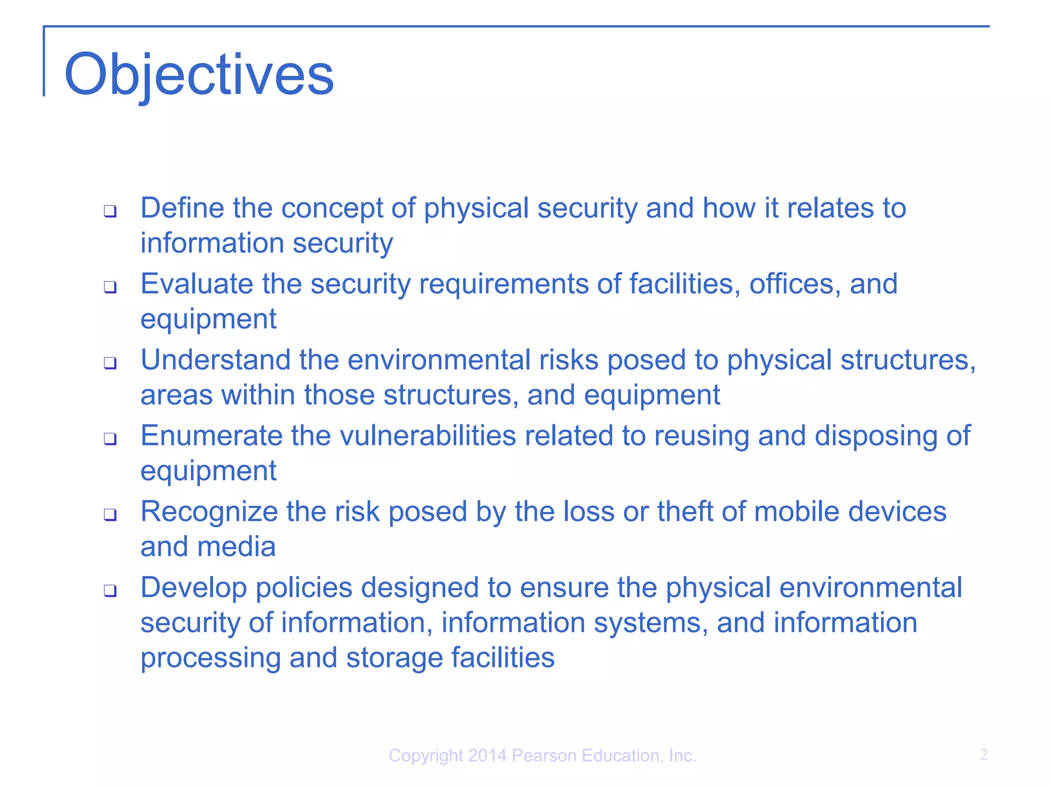 Chapter 7: Physical & Environmental Security | PPTX