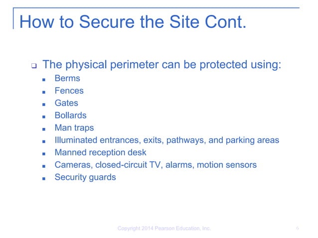 Chapter 7: Physical & Environmental Security | PPTX | Home Security ...