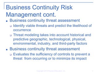Chapter 12: Business Continuity Management | PPTX