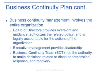 Chapter 12: Business Continuity Management | PPTX