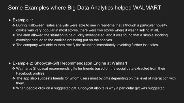 Big Data Case Study on Walmart | PPTX