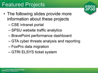 KSU IT4983 Capstone Projects Report 2017 Update | PDF