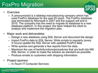 KSU IT4983 Capstone Projects Report 2017 Update | PDF