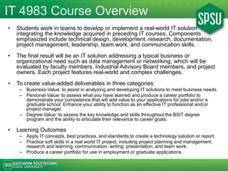 KSU IT4983 Capstone Projects Report 2017 Update | PDF