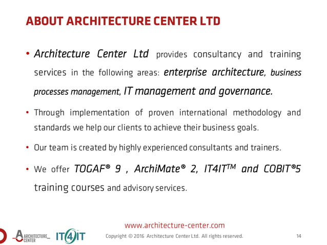 IT4IT Framework Overview | PDF
