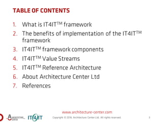 IT4IT Framework Overview | PDF