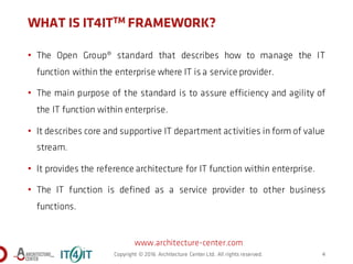 IT4IT Framework Overview | PDF