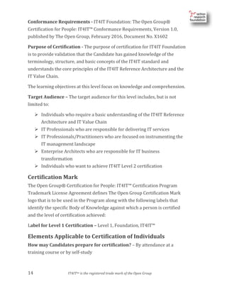 IT4IT Foundation for practitioners, Whats in it for you | PDF