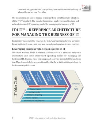 IT4IT Foundation for practitioners, Whats in it for you | PDF