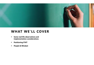 Introducing The Open Group IT4IT™ Standard | PPT