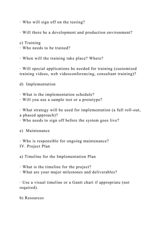 IT 500 Final Project Guidelines and Grading GuideOverview and.docx | Business Administration ...