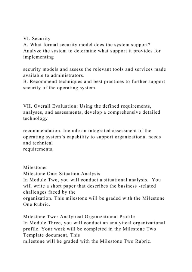 IT 600 Final Project Guidelines and Rubric Overview.docx