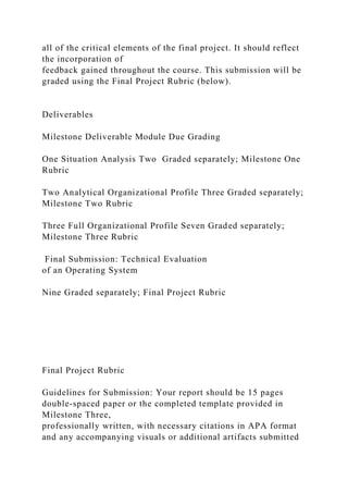 IT 600 Final Project Guidelines and Rubric Overview.docx