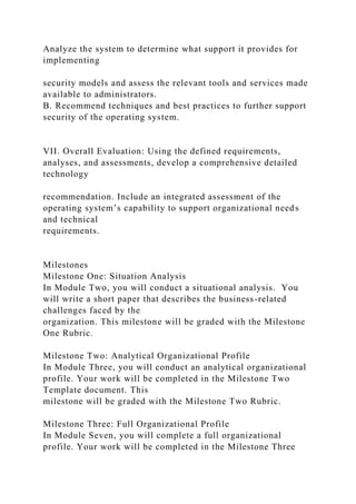 IT 600 Final Project Milestone Two Template Analytical Organi.docx