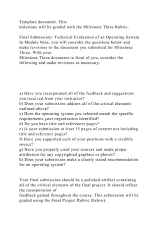 IT 600 Final Project Milestone Two Template Analytical Organi.docx