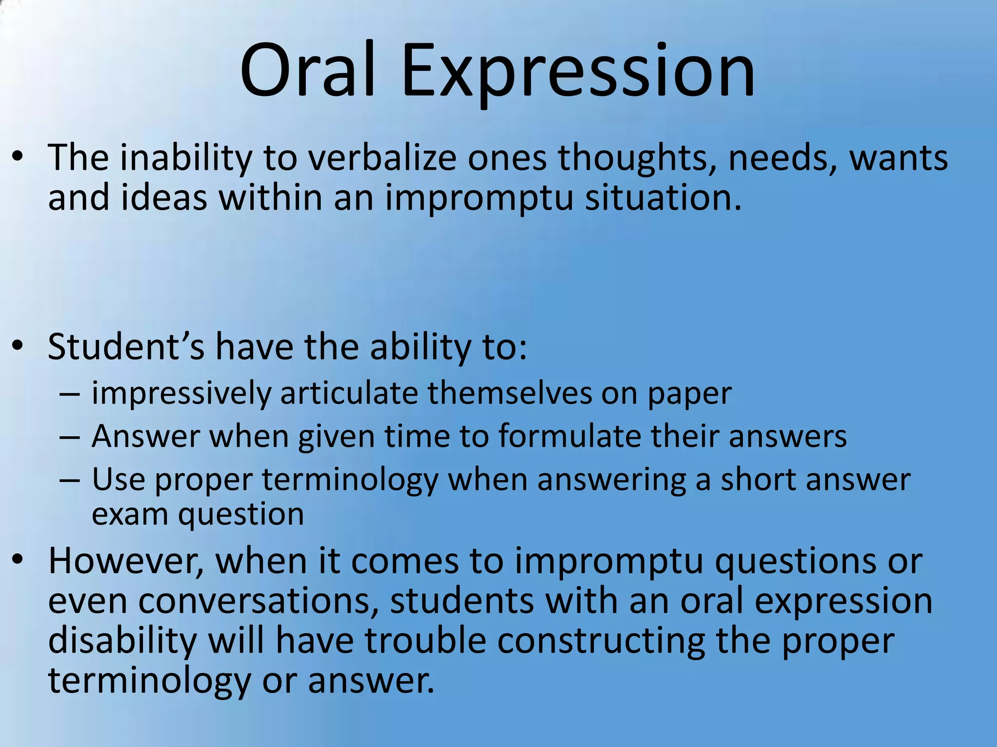 It6230 affects of learning disabilities andindicators | PPTX