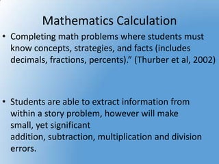 It6230 affects of learning disabilities andindicators | PPT