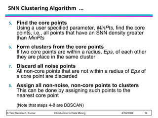 Data Mining Cluster Analysis: Advanced Concepts and Algorithms | PPT