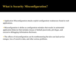 A5: Security Misconfiguration | PPT