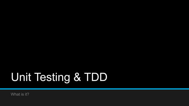 Test Driven Development | PPTX