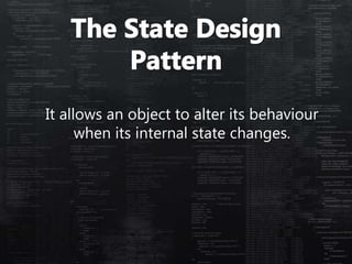 The State Design Pattern | PPTX