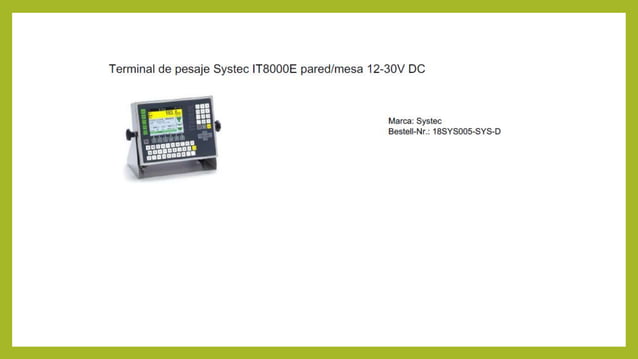 IT8000E y especificaciones tecnicas para funcionamiento | PPT