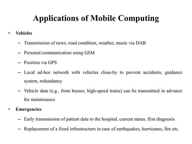 IT8602 Mobile Communication - Unit I Introduction | PDF