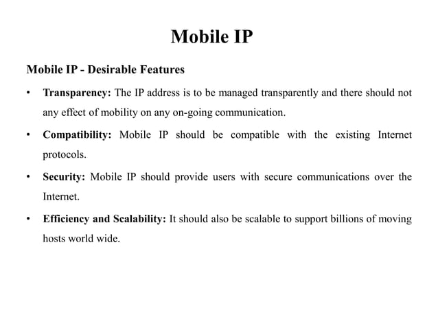 It8602 Mobile Communication Unit Iv Pdf Computer Networking Computing