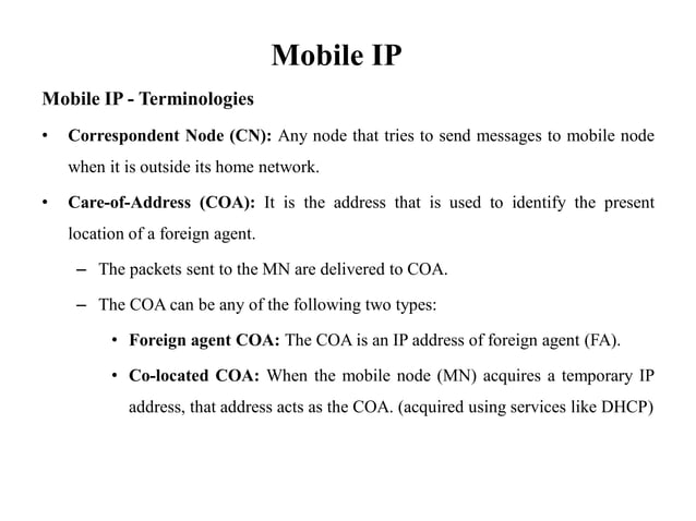 IT8602 - Mobile Communication Unit IV | PDF | Computer Networking | Computing