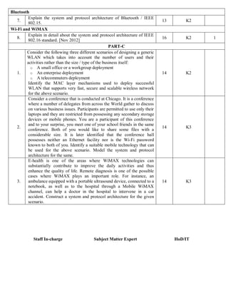 IT8602 Mobile Communication Question Bank | PDF