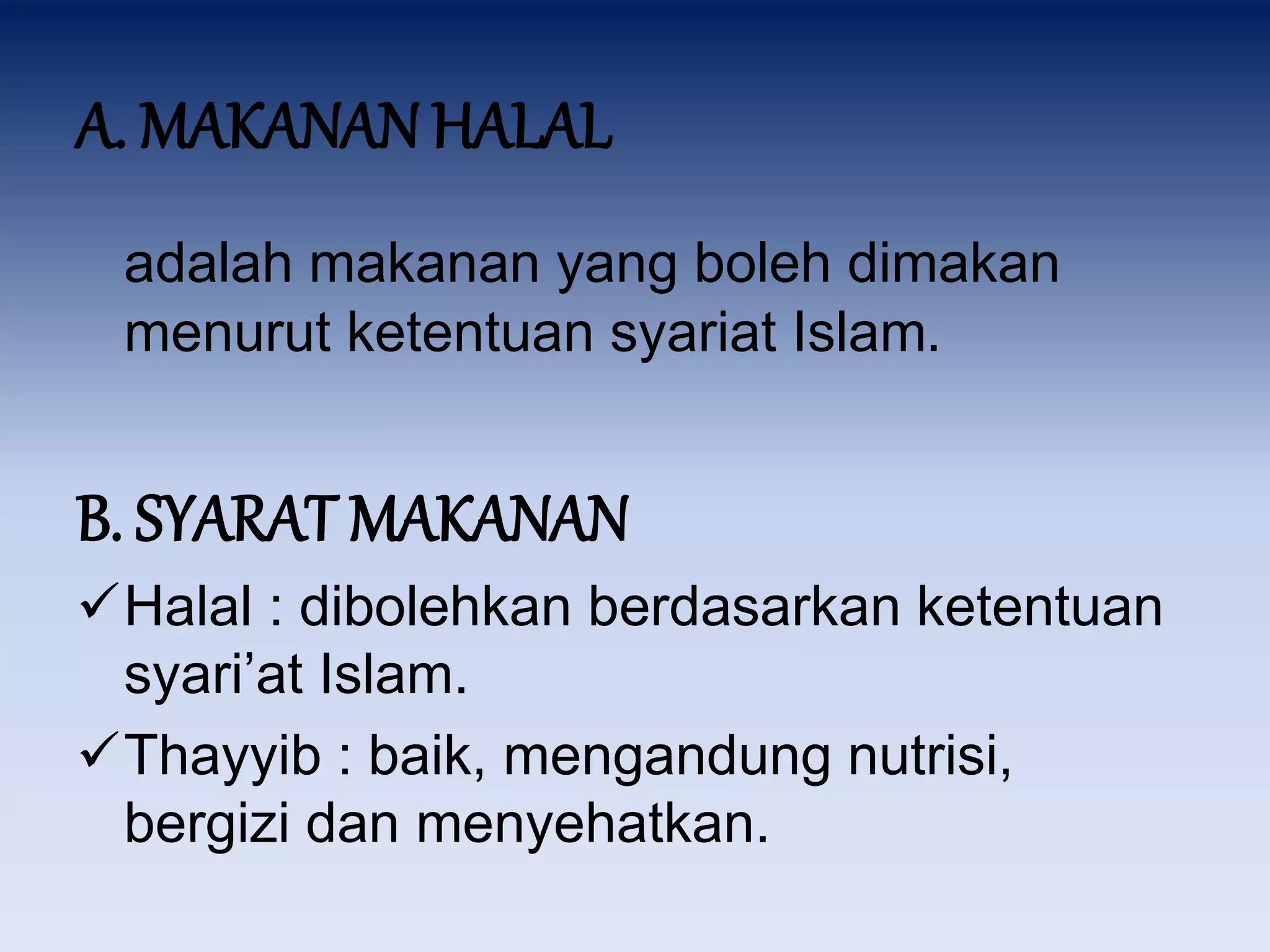 Halal dan Haram | PPTX
