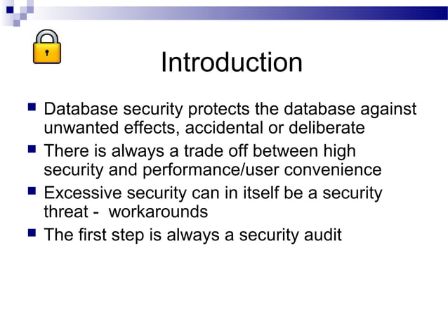 Database Security & Encryption | PPT
