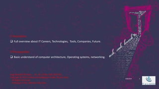 Information Technology as a Service ... Computer Networking and IT ...