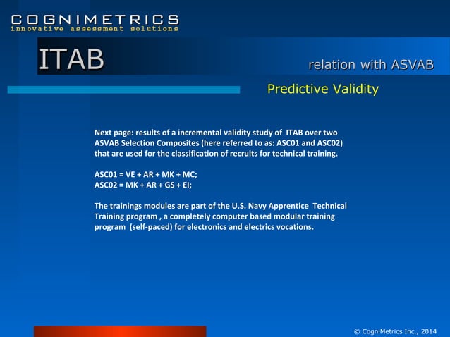 Itab innovative assessments | PPS | Computer Software and Applications | Computing